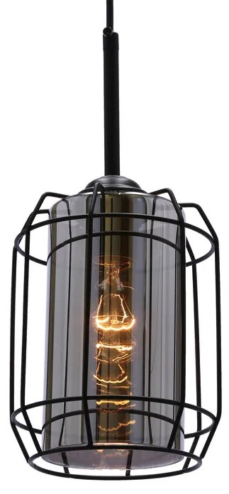 Černý závěsný lustr Jonera pro žárovku E27  - Candellux