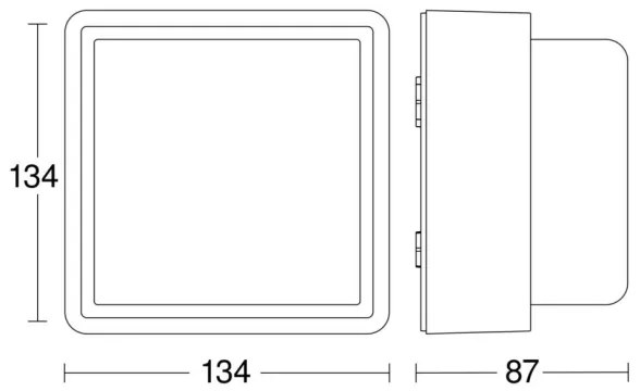 Steinel - LED Stmívatelné nástěnné svítidlo L 845 C LED/9W/230V IP44 antracit