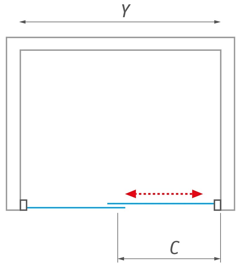 Roth Proxima Line sprchové dveře posuvné 140 x 200 cm 526-1400000-00-02 brillant / transparent