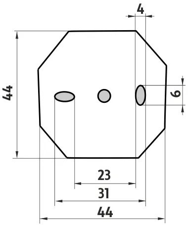 Nimco Police IXI, 60 cm s ohrádkou UNIX ČERNÁ - UNC X460-X-90