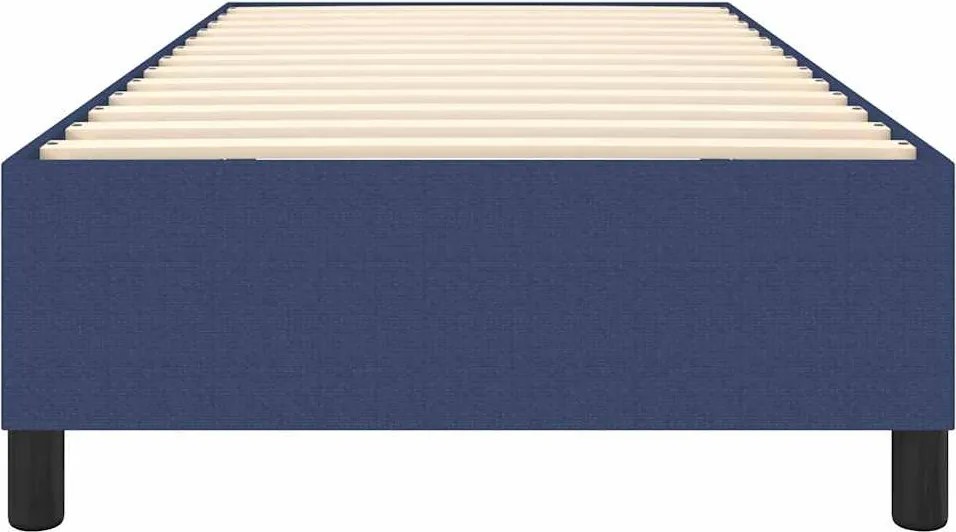 Rám postele s boxspringem modrá 80x200 cm textil 3120820
