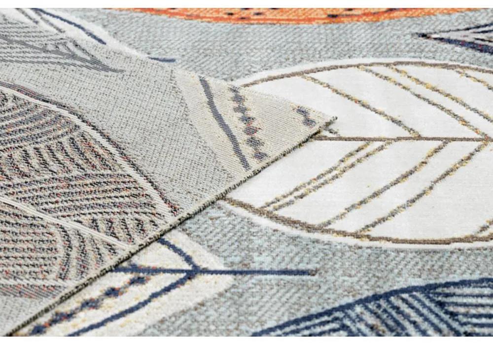 Kusový koberec Barevné listy šédý 180x270cm