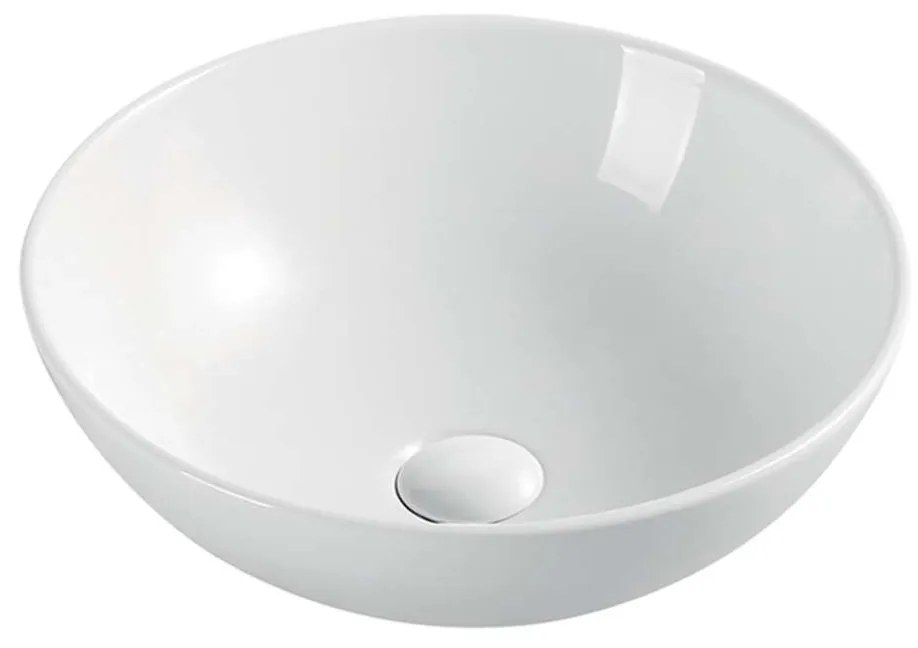Mereo - Umyvadlová mísa, průměr 40 cm, bez přepadu, bílá UC404015C