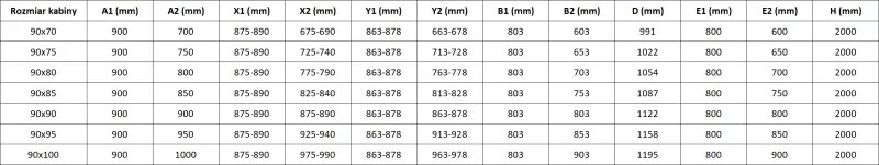 Mexen Mist-B Duo, 2-křídlý ​​výklopný sprchový kout 90 x 90 cm, čiré sklo, zlatý lesklý profil, 8A2-090-090-50-00