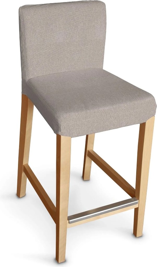 Potah na barovou židli Hendriksdal , krátký barva béžová látka pletený vzor