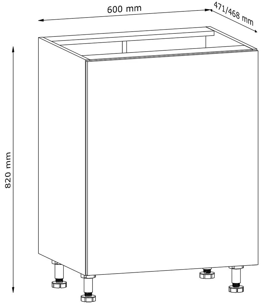 Kuchyňská linka LANGEN ap | 180 cm | PUSH OPEN | artisan | AKCE