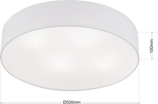 Orion DL7-627/4 Weiss Stropní svítidlo UFO bílé, průměr 50cm