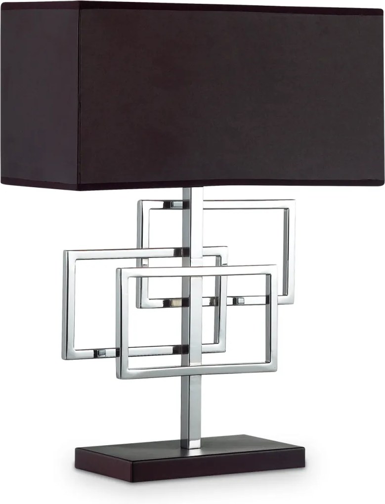 Stolní lampa Ideal lux 201078 LUXURY TL1 CROMO 1xE27 60W černá Lampy a lampičky na noční stolek