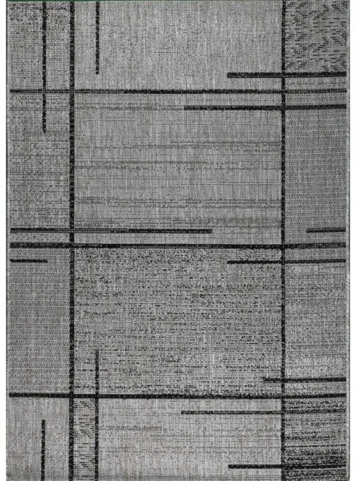 Vopi | Kusový koberec Level 20516 silver/black - 120 x 170 cm