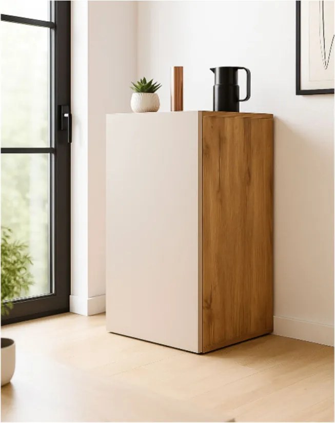 Komoda 1D 40 cm dub apalačský / kašmír Space