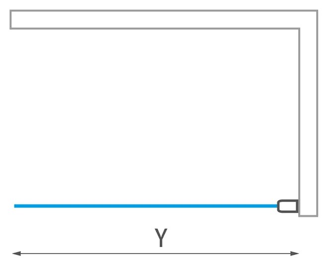 Roth Bezrámová sprchová zástěna AI TWF - bez vaničky Varianta: šířka: 110 cm - (AI TWF 110200 NPE), Barva profilů a typ výplně: profily: černá (elox), výplň: transparent