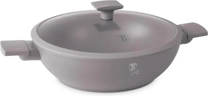Berlingerhaus wok s titanovým povrchem a poklicí 30 cm taupe collection