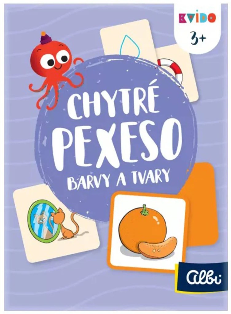 ALBI HRA Kvído Chytré pexeso 2 Barvy a tvary *SPOLEČENSKÉ HRY* alb4p55921
