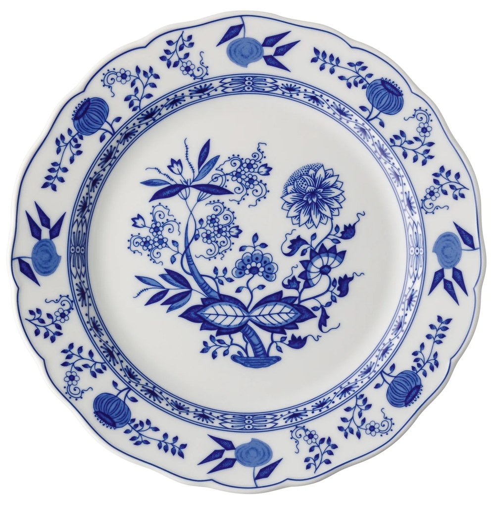 Hutschenreuther Jídelní talíř 27 cm s okrajem Blue Onion