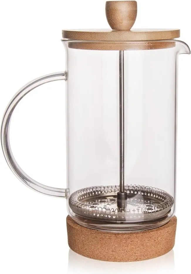 French press orion konvice sklo/nerez/bambus kafetier cork 0,4 l