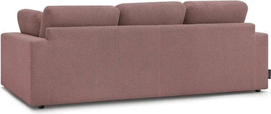 Růžová manšestrová pohovka 250 cm Belair – Bobochic Paris