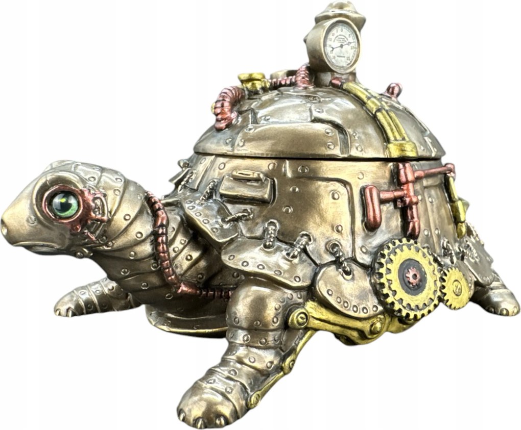 Figurka Socha Soška Steampunk Šperkovnice Želva Veronese WU77389A4