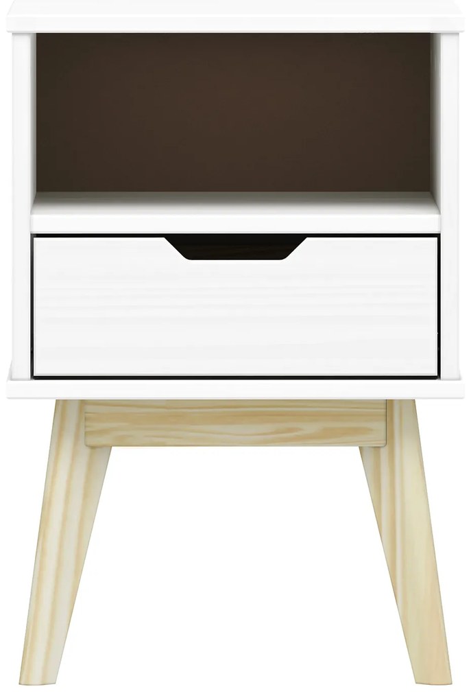 IDEA Noční stolek 1 zásuvka BONITO bílý lak