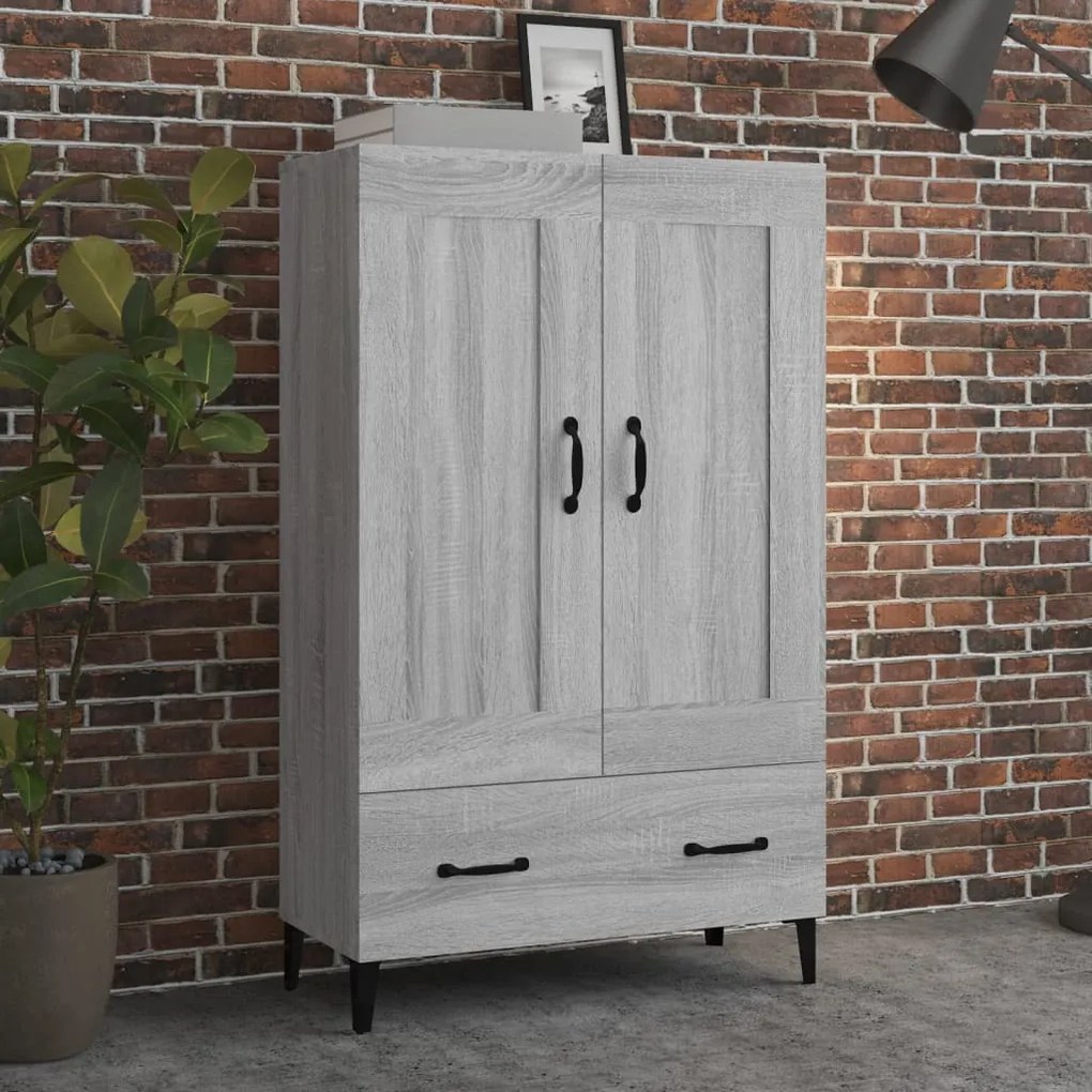 vidaXL Highboard 70 x 31 x 115 cm kompozitní dřevo [812577] Barva: šedá sonoma