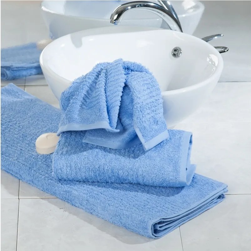 Veba ručník juvel vlny - světle modrá 30x50