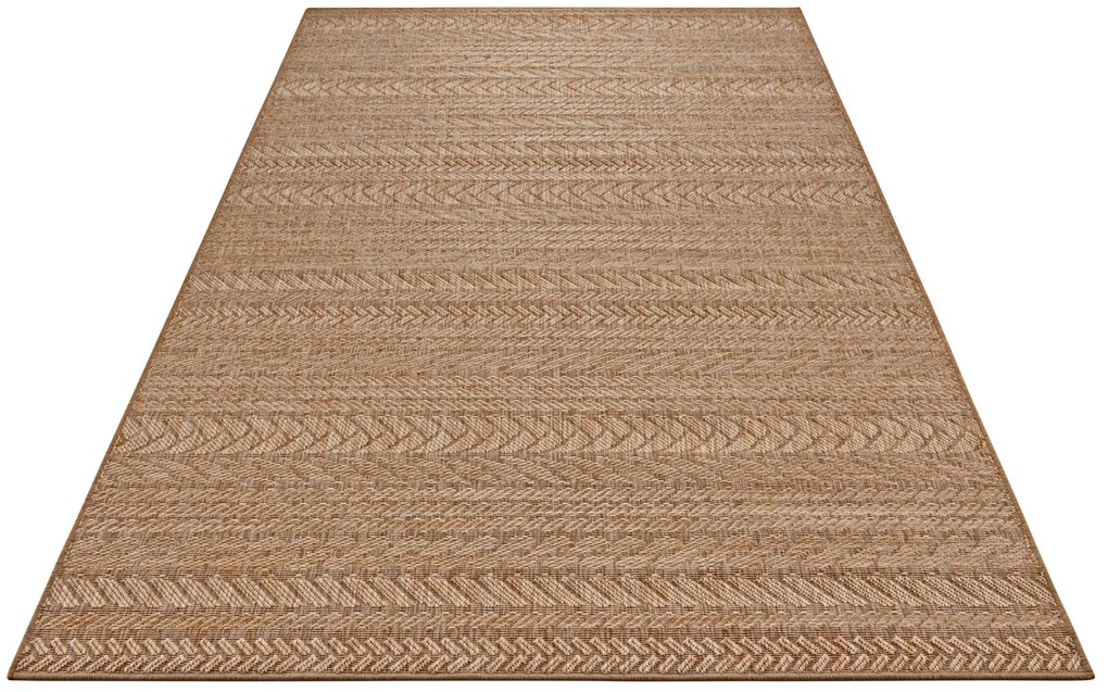 Hanse Home, Kusový koberec Forest 103995 Beige/Brown – na ven i na doma, 80x150, béžová, chodba / předsíň
