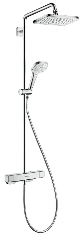 Hansgrohe Croma E, Showerpipe 280 1jet EcoSmart se sprchovým termostatem, chromová, HAN-27660000