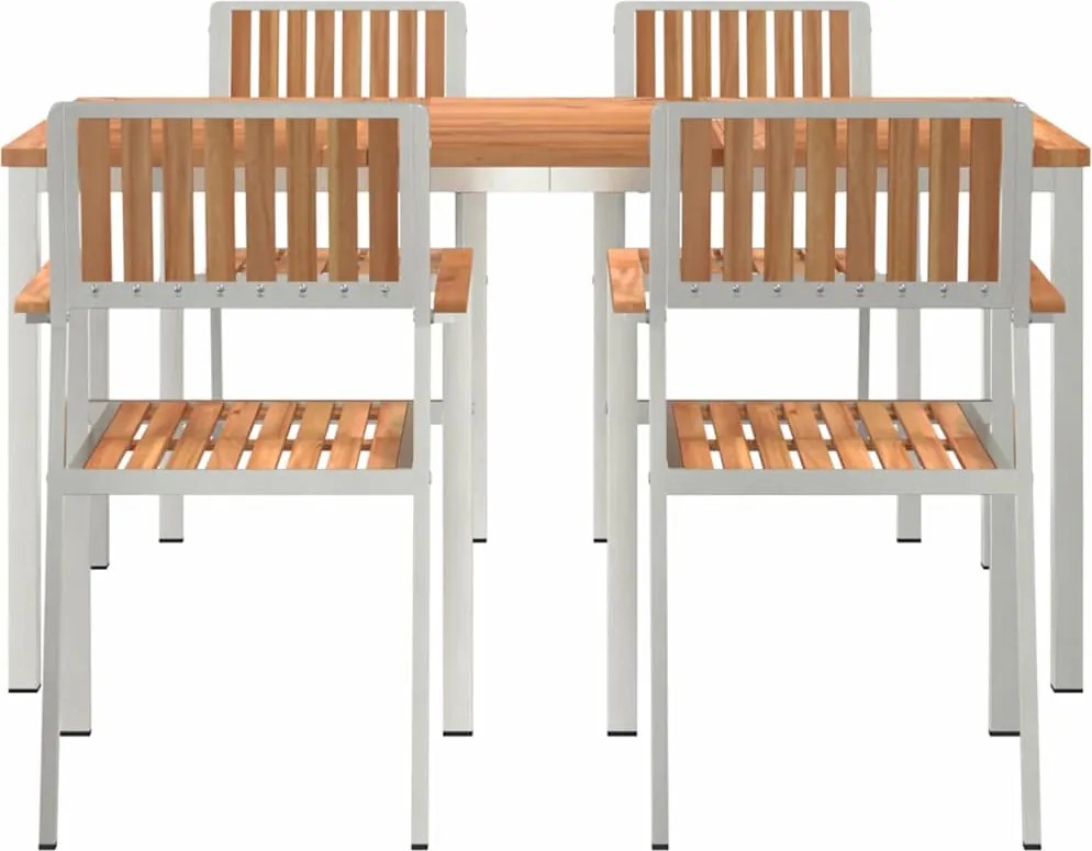 Zahradní jídelní sada 5 ks 150 x 90 x 75 cm 3334799