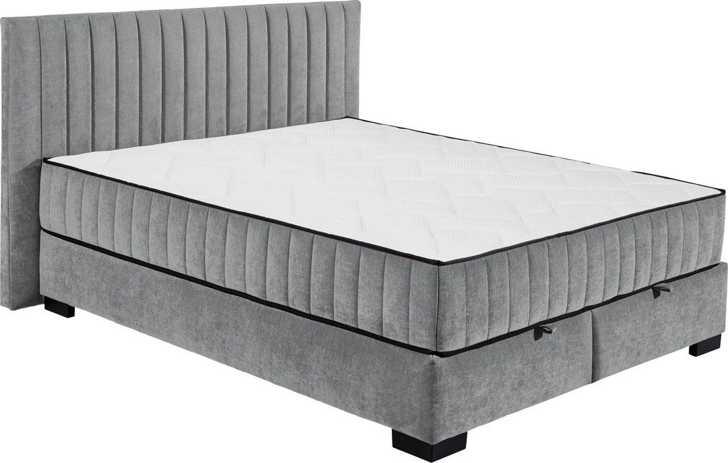 XXXLutz AMERICKÁ POSTEL, 160/200 cm, antracitová MID.YOU - Postele s úložným prostorem - 002220053909