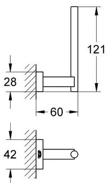 Grohe Držák toaletního papíru rezervního (40623001)