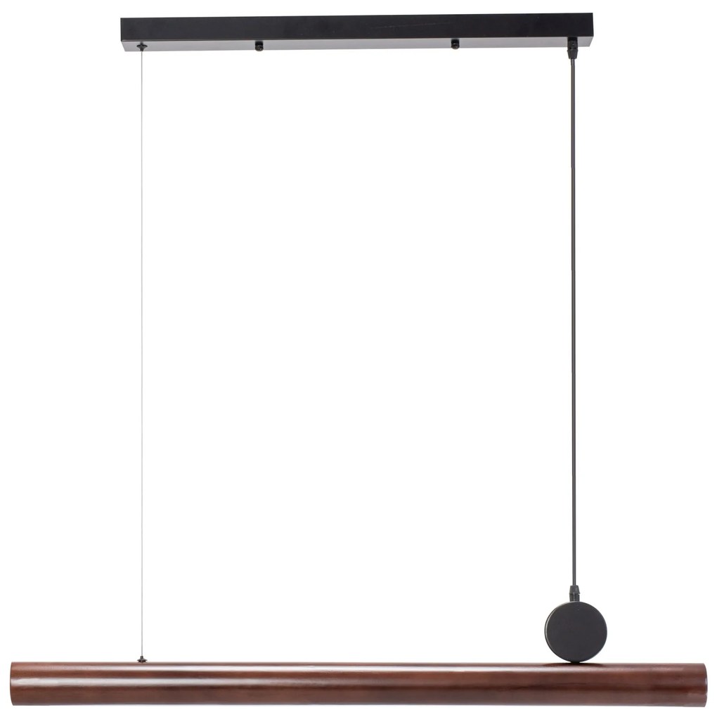 Toolight - LED stropní lampa APP969-1CP, hnědá-černá mřížka, OSW-07002