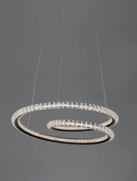 LED lustr Ginevra 48 černé