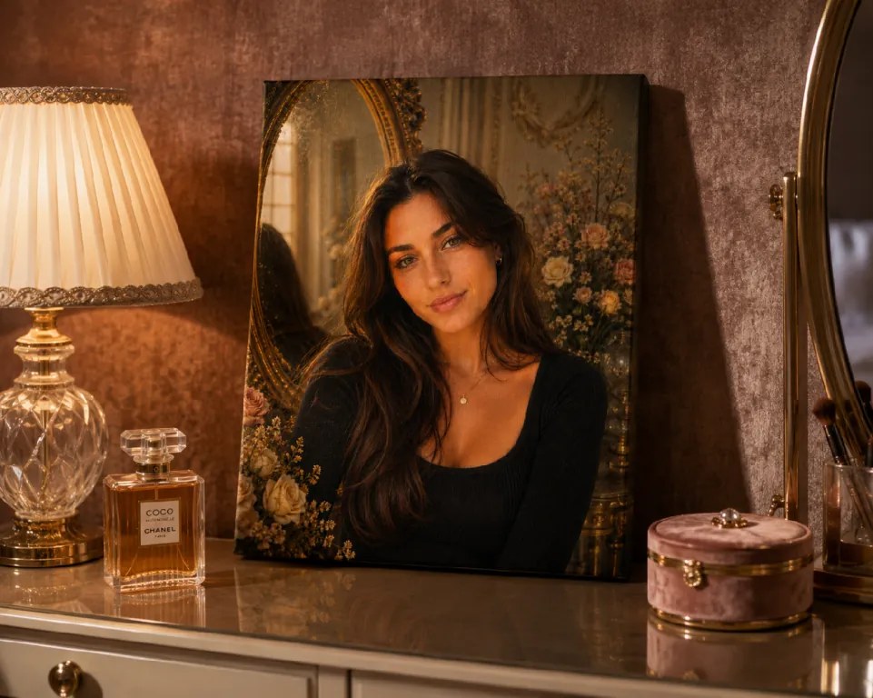 Romantic Fine-Art – Exkluzivní romantický portrét na plátně z vaší fotky