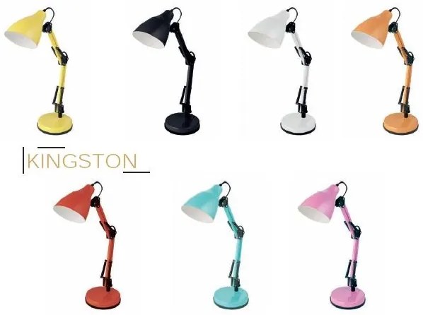 ACA DECOR Retro stolní lampa KINGSTON max. 40W/E27/230V/IP20, oranžová