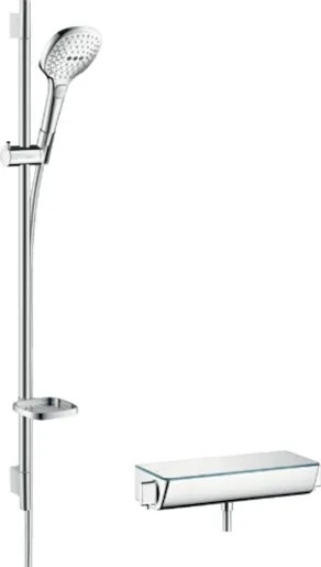 Sprchový systém Hansgrohe Raindance Select E na stěnu s termostatickou baterií chrom 27039000