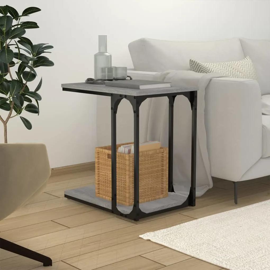 vidaXL Odkládací stolek 50 x 35 x 52 cm kompozitní dřevo [825815] Barva: šedá sonoma