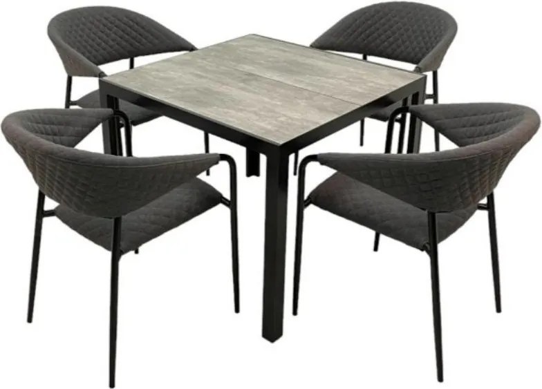 Doppler BERGAMO MELIA LIKA-TEX® zahradní sedací souprava 4+1 antracit