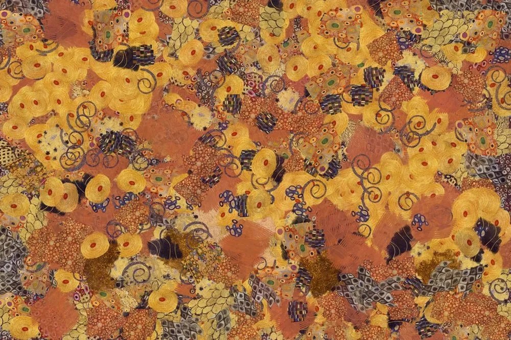 Samolepící tapeta abstrakce inspirovaná G. Klimtem - 150x100 cm
