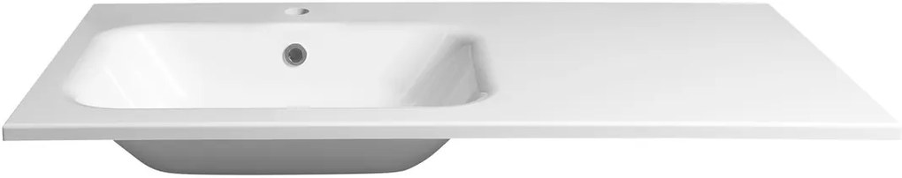 Sapho Sapho, ARECA umyvadlo 110x50cm, litý mramor, levé, bílá, AC101L