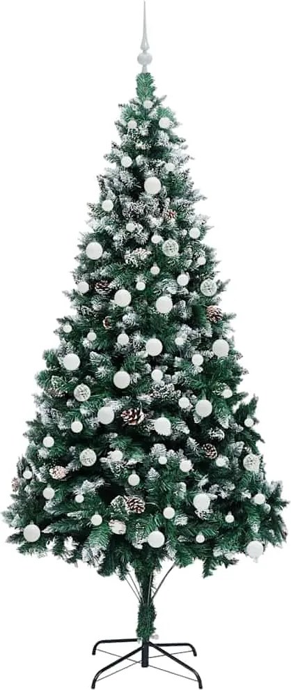 Umělý vánoční stromeček Zelená 210 cm PVC, ocel a plast 3396276