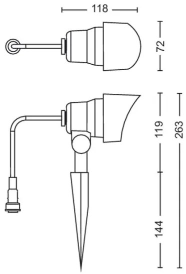 Philips - LED Venkovní bodové svítidlo GARDENLINK LED/6W/12V 4000K IP44