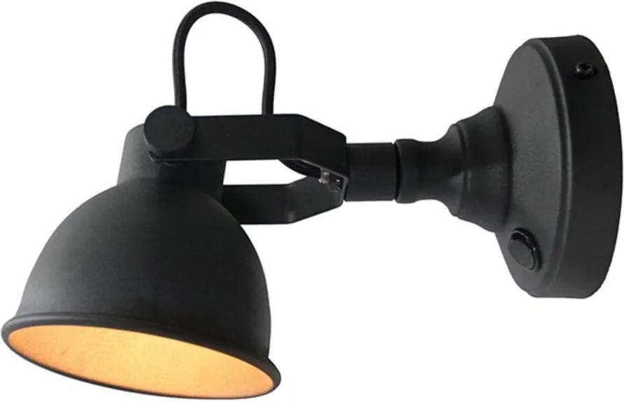 Černé nástěnné svítidlo LABEL51 Bow L