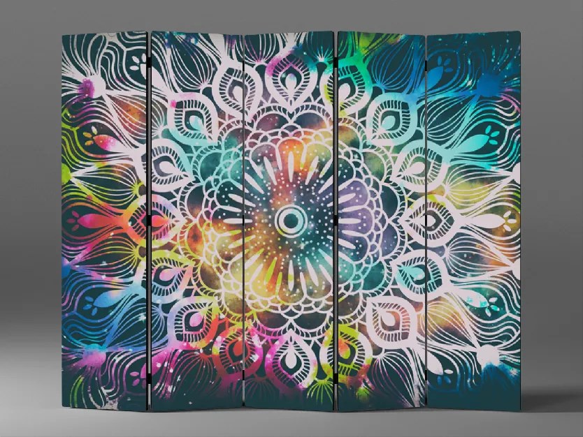 Paraván energická mandala Rozměr: 225 x 180 cm
