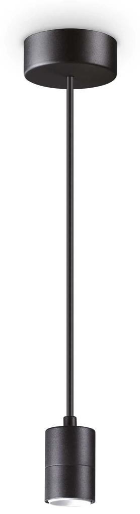 Ideal Lux Závěsné svítidlo SET UP, 45cm Barva stínidla: černá, Montura: mosaz