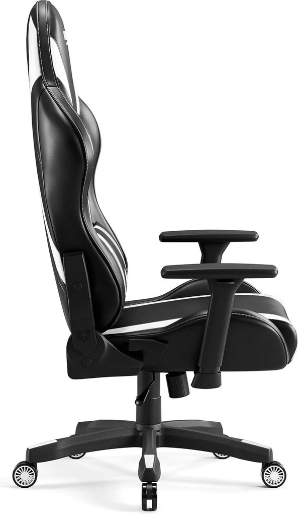 Herní židle z ekokůže Normal Size, černo-bílá: Diablo X-Horn 2.0