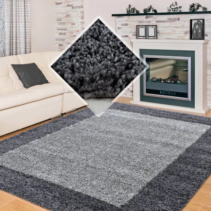 Vopi | Kusový koberec Life Shaggy 1503 grey - 60 x 110 cm