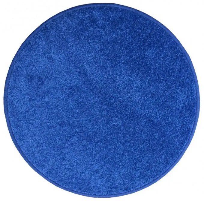 Kusový koberec Eton modrý kruh Kruh 100 cm průměr