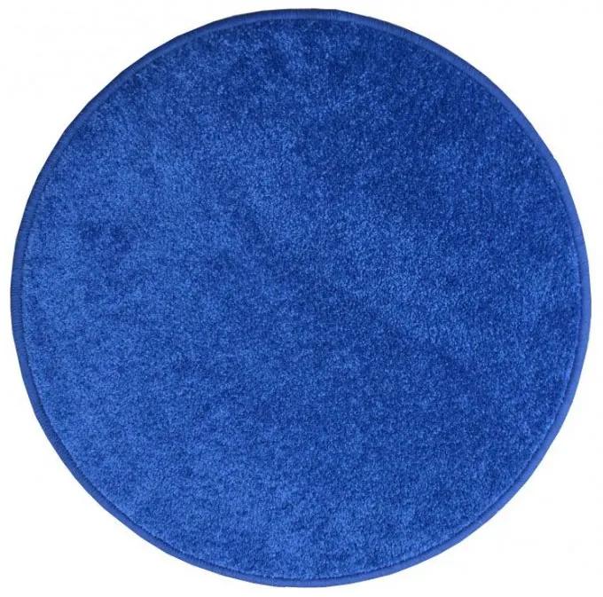 Kusový koberec Eton modrý kruh Kruh 57 cm průměr