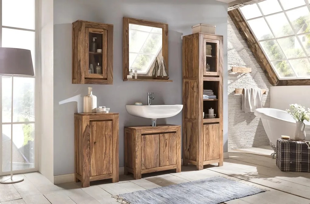 furniture-nabytek.cz - Skříňka pod umyvadlem Leostone palisandr
