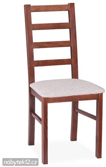 Jídelní židle Ambrela z bukového masivu, masiv buku, ořech - světlý / merida 01, 43x94x42 cm