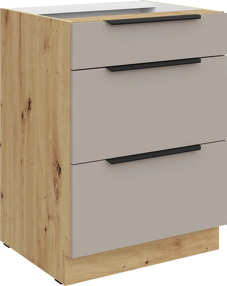 Kuchyňská linka ARIA li | 255 cm | UNI dvířka | artisan/béžová